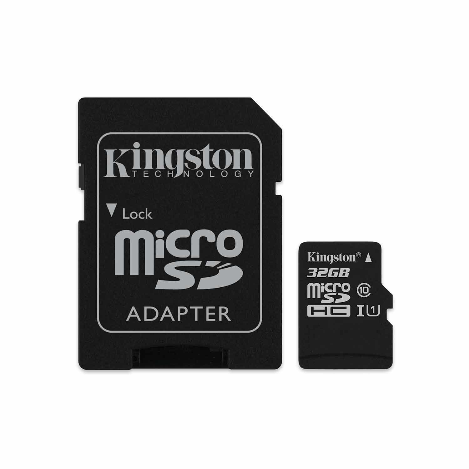 Tarjeta Memoria Micro SD Canvas 32 GB Kingston – Sedelec